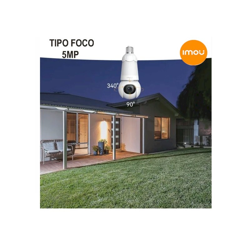 IMOU IPC-S6D-5M0WEB IP WIFI BULB CAM 5MP PT LED25M E27